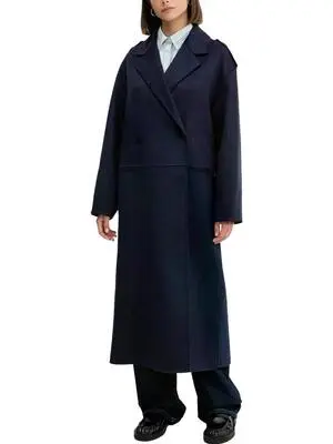 Hugo Double-breasted Coat - Blue