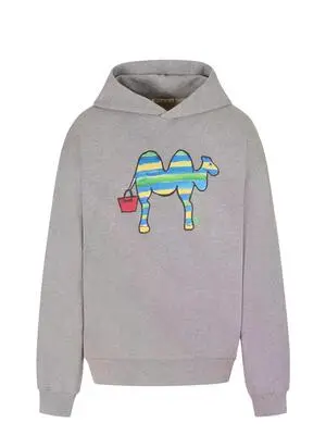 Marni Logo-printed Hoodie - Grey