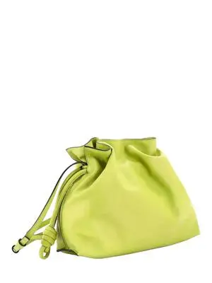 Loewe Flamenco Knot Leather Medium Clutch Bag - Green