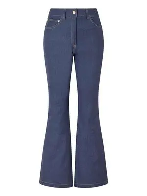 WE NORWEGIANS Western Flared Ski Pants Navy