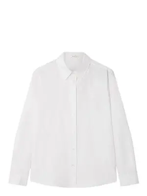 THE ROW Sadie Cotton-poplin Shirt - White
