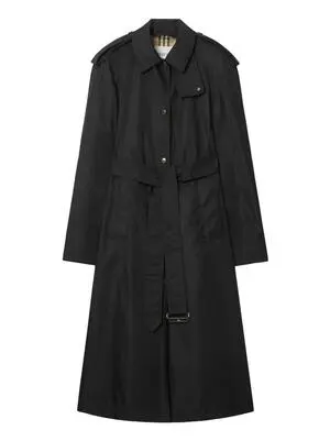 Burberry Nylon Hooded Car Coat - Black