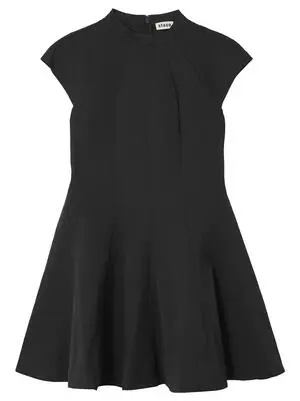 Staud Ellie Paneled Mini Dress - Black