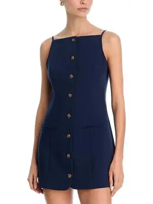French Connection Azra Twill Mini Dress - Marine