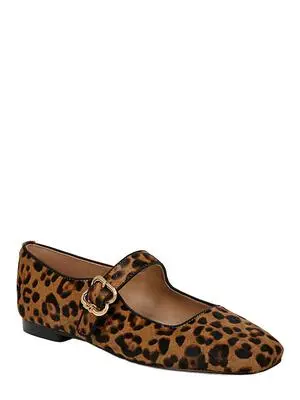 Sam Edelman Buckled Leather Flats - Granada Tan