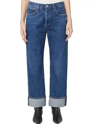AGOLDE Fran High Rise Straight Jeans - Enamour