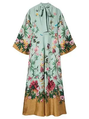 La DoubleJ Magnifico Silk Dress - Zooflora Placee
