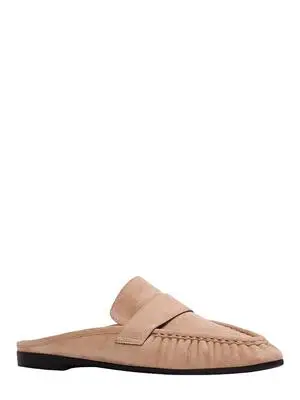 BLACK SUEDE STUDIO Gabby Loafer Mules - Tan
