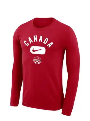 Nike Canada Legend Dri-fit Long-sleeve T-shirt - Red