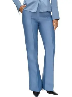 ALIGNE Figaro Satin Pants - Steel Blue