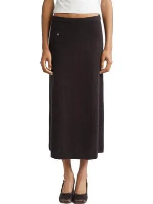 Sandy Liang Myos Wool & Cashmere Sweater Skirt - Brown