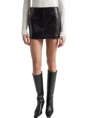 STAND STUDIO Jayda Leather Miniskirt