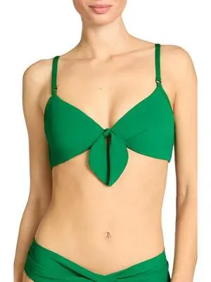 Robin Piccone Ava Underwire Triangle Bikini Top - Grass