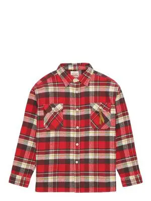 FORTELA Mescal Flannel Overshirt - Red