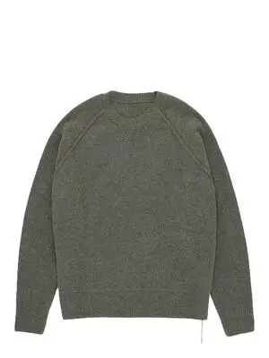 FORTELA Harvard Wool Crewneck Sweater Army Green