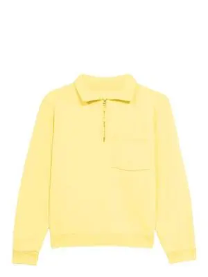 FORTELA Fortela Yale Fleece Quarter Zip Sweatshirt Canary