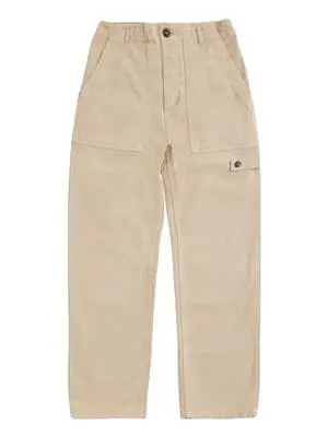 FORTELA Jerryt Herringbone Cotton Fatigue Trousers Camel