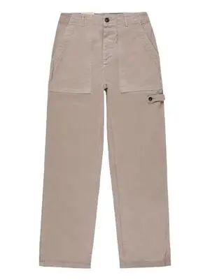 FORTELA Jerryt Herringbone Cotton Fatigue Trousers Raw