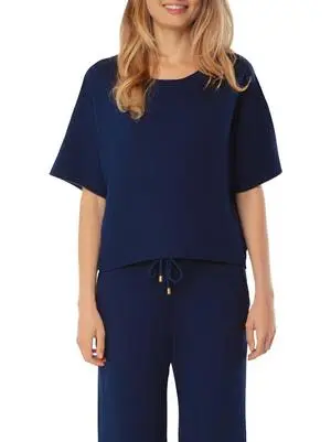 Helen Jon Short Sleeve Pullover - Navy