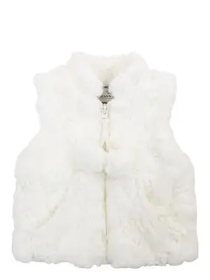 WIDGEON Faux Fur Vest With Pompoms - Sparkle Star