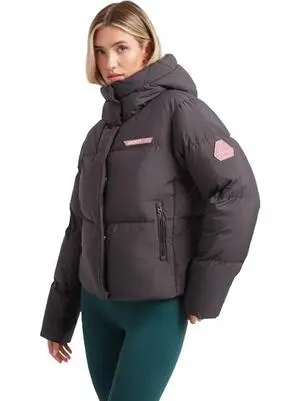 JACK1T Long Sleeve Down Puffer Jacket - Black