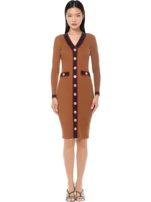 ALEXIA ADMOR Janet Knit Dress - Camel