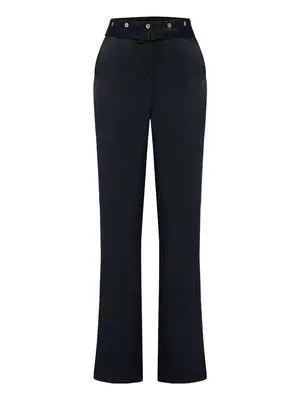 PCFG Woven Pant With Metal Button Detail - Black