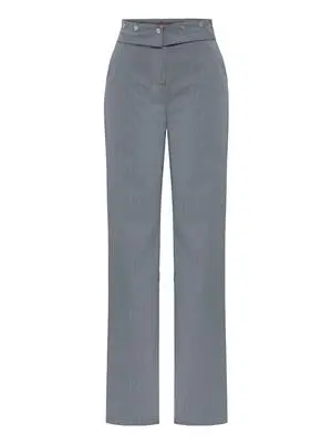 PCFG Woven Pant With Metal Button Detail - Grey