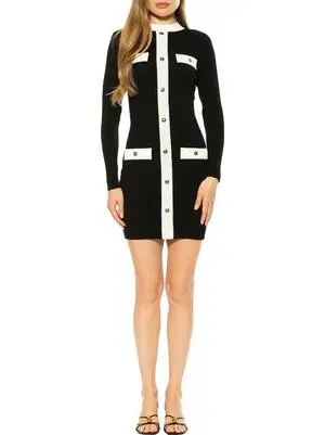 ALEXIA ADMOR Juniper Knit Mini Dress Black