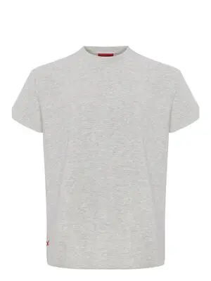 PCFG Cotton Tshirt With Emboss Print - Grey