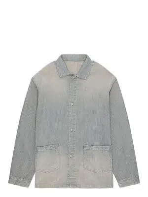 FORTELA Underminer Pinstripe Denim Jacket - Pale Blue