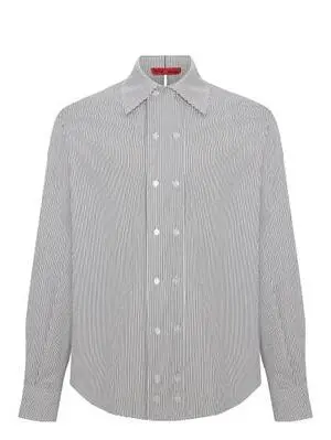 PCFG Cotton Blend Woven Shirt - Grey