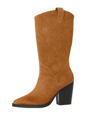 NEW AMENDMENT Olsson Texan Calf Hair Boots - Fawn
