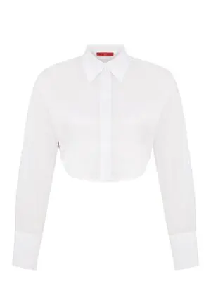 PCFG Pure Cotton Crop Shirt - White