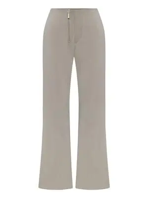 PCFG Cotton Woven Flare Pant - Beige
