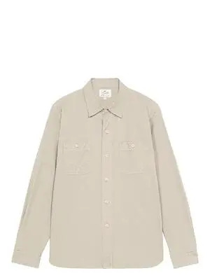 FORTELA Workt Cotton Shirt - Khi