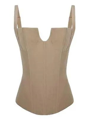 PCFG Corset Top Beige Moonrock