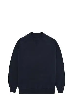 FORTELA Raglan Sleeve Crewneck Sweatshirt Blue