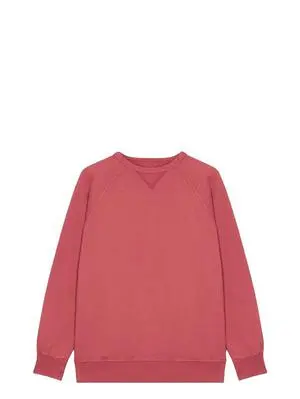 FORTELA Raglan Sleeve Crewneck Sweatshirt - Red