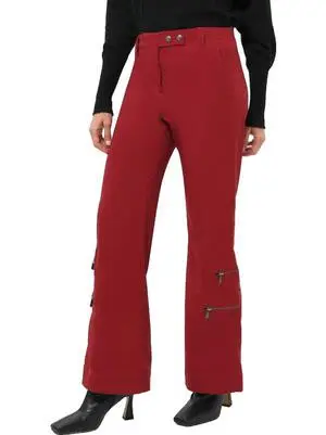 Anatomie Madonna Mid Weight Wide Leg Pant - Crimson