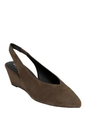 Aerosoles Carmenza Slingback Wedge Pumps - Fango