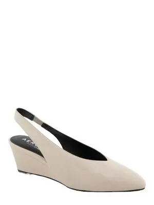 Aerosoles Carmenza Slingback Wedge Pumps - Stone