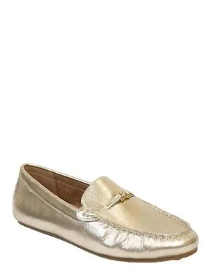 Aerosoles Drita Metallic Bit Loafer - Soft Gold Faux Leather