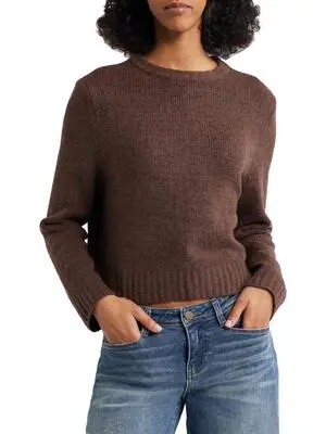 PACSUN Naomi Crewneck Sweater - Brown