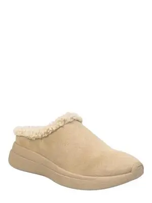 Aerosoles Flory Faux Shearling Slipper - Stone Suede Shearling