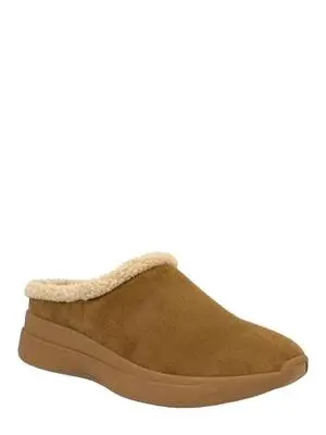 Aerosoles Flory Faux Shearling Slipper - Tobacco Suede Shearling