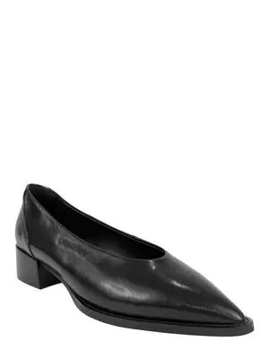 Aerosoles Pointed Toe Pump Black Leather