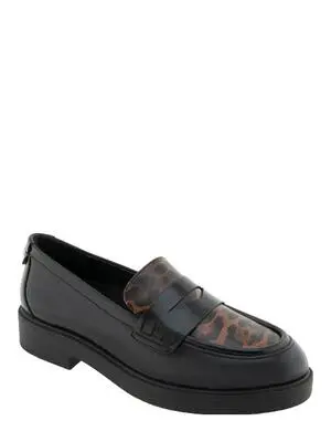 Aerosoles Poeta Penny Loafer Black/tobacco Multi