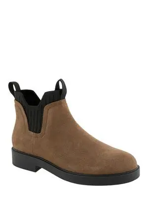 Aerosoles Pressly Chelsea Boot - Fango/black Suede