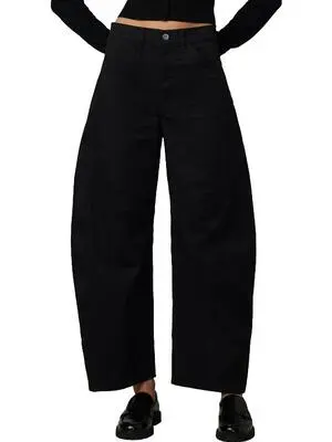 Joe's Jeans High-waist Barrel Twill Pants - Black